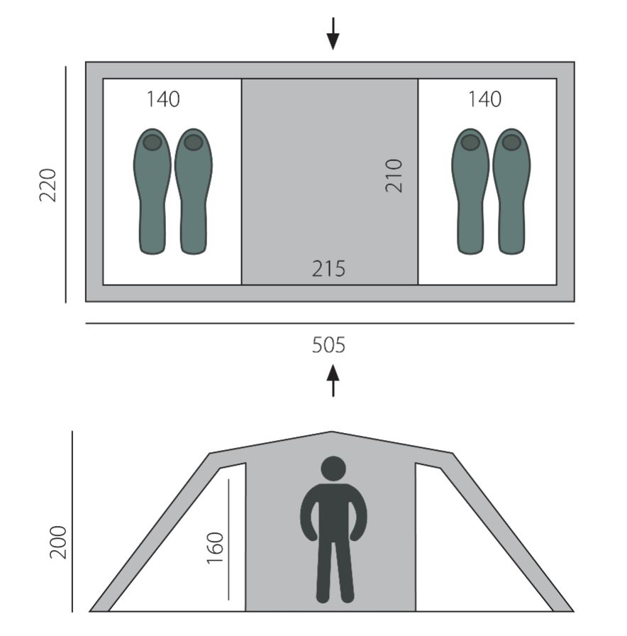 Палатка BTrace Ruswell 4: купить в Иркутске по цене 31399.00 в интернет-магазине Фанат